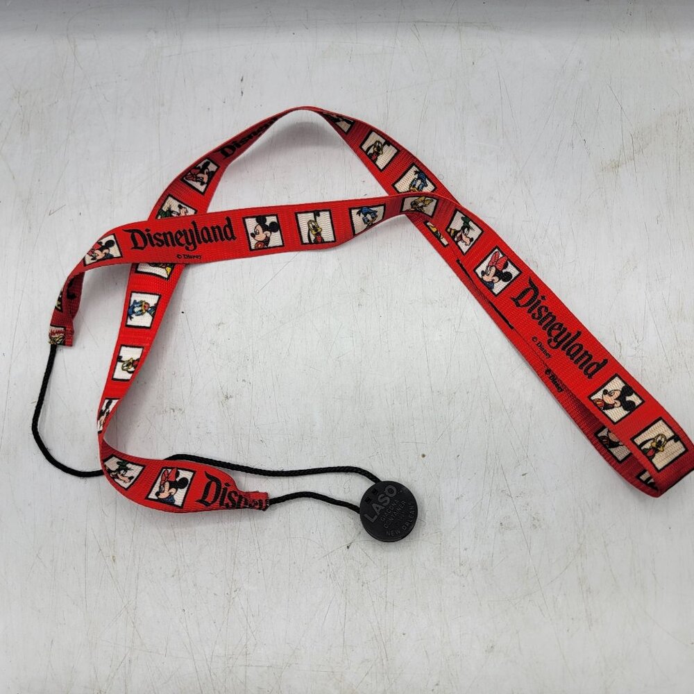 Vintage Disneyland 1997 Red Laso Lanyard Pin Strap Mi… - Gem